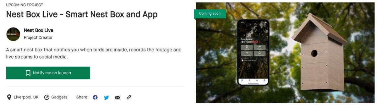 Kickstarter Pre Launch Page is Live! | Nest Box Live